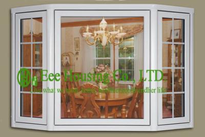 China PVC Bay Windows With Clear Glass For Villas/Apartment, Energy efficient vinyl windows for sale