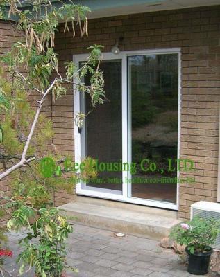 China Eco-friendly UPVC Sliding Door & Window For Balcony / Patio, White Color and clear glass for sale