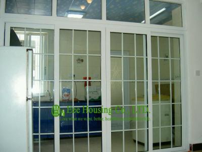China Grilled Design UPVC Sliding Door For Residential,Double Glazed Vinyl Sliding Door for sale for sale