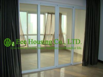 China Modern UPVC Sliding Door For Residential Apartments,White Color Profile Vinyl Sliding door for sale