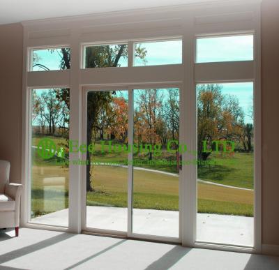 China Custom UPVC Sliding Door For Residential Home,White Color Profile Vinyl Sliding door for sale