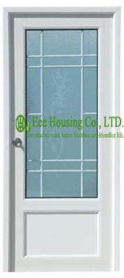China Custom UPVC Casement Door For Residential Home,White Color Profile Vinyl Swing door for sale