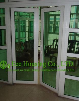 China Custom UPVC Casement Door For Residential Home,White Color Profile Vinyl Swing door for sale