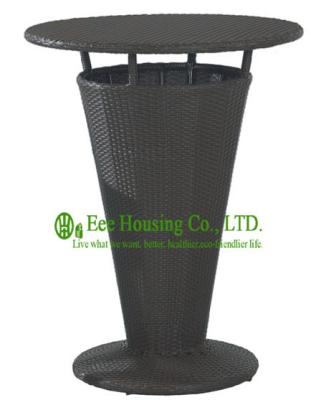 China Mordern Outdoor PE Rattan Table With Tempered glass table top,Outdoor Rattan Table for sale