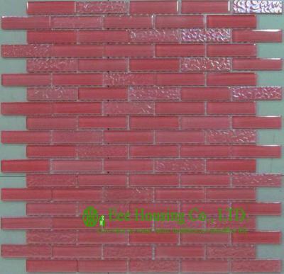 China Anti-dust 300mm*300mm Glass Crystal Mosaic Tile for Kitchen/Bathroom wall,Fade resisitance for sale