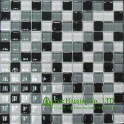 China Anti-dust 300mm*300mm Glass Crystal Mosaic Tile for House Decoration,Fade resisitance for sale