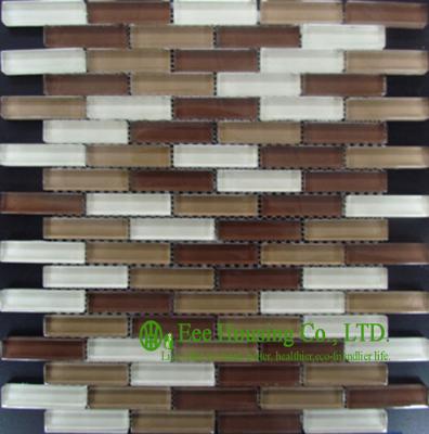 China Dust-proof Glass Crystal Mosaic Tile For Bahroom/Kitchen, China Glass mosaic tiles Factory for sale