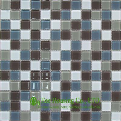 China Alkali-proof Glass Crystal Mosaic Tile For home decoration,China Glass mosaic tile Factory for sale