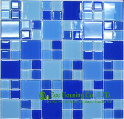 China 30cm*30cm Glass Crystal Mosaic Tile For home decoration,China Glass mosaic tile Factory for sale
