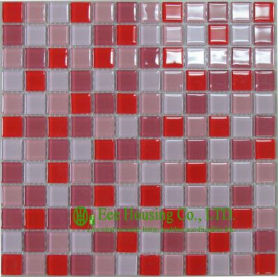 China 30cm*30cm Glass Crystal Mosaic Tile For home decoration,China Glass mosaic tile Factory for sale