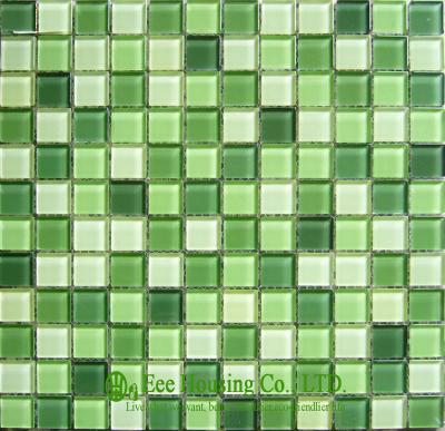 China Mixed Color Glass Crystal Mosaic Tile for indoor &outdoor walls,Glass mosaic tile Factory for sale