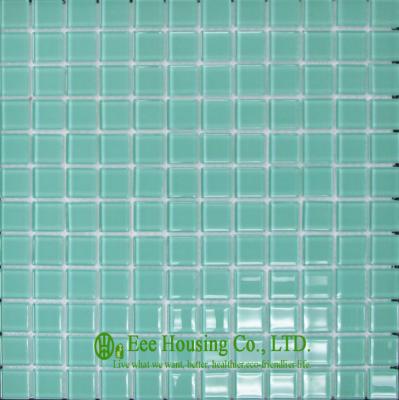 China Swimming Pool Mixed Color Glass Crystal Mosaic Tile, Sheet size of mosaic: 300 x 300mm for sale
