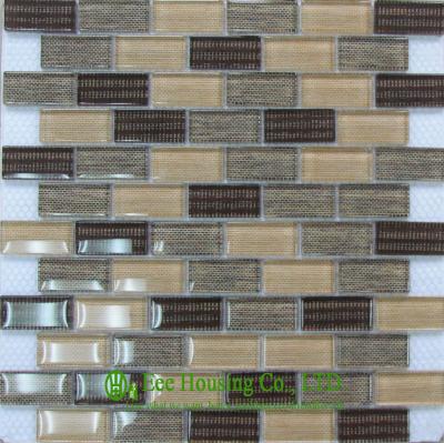 China Mixed Color Glass Crystal Mosaic Tile for Residential ,Glass Crystal Decoration Mosaic for sale