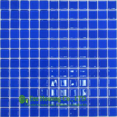 China Blue Color Glass Crystal Mosaic Tile for Residential ,Glass Crystal Decoration Mosaic for sale