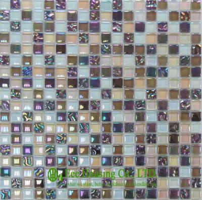 China Mixed Color Glass Crystal Mosaic Tile for Residential,Wall &Floor Used Glass Mosaic Tiles for sale