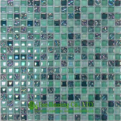 China Mixed Color Glass Crystal Mosaic Tile for Residential,Wall &Floor Used Glass Mosaic Tiles for sale