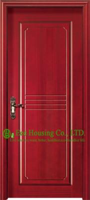 China Timber Veneer Wood Bedroom Door, Modern Wood Door Designs For Residential Projects for sale