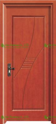 China Timber Veneer Wood Bedroom Door With Lock,Modern Wood Door Design For Residential Projects for sale