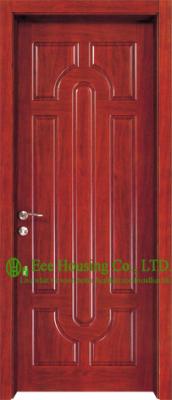 China MDF Solid Core Veneer Wood Door With Frame Moulding For Main Entrance, Double Door Wood for sale