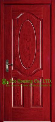 China Latest Fashion MDF Solid Core Veneer Wood Door With Frame For Apartment, Painted Wood door for sale