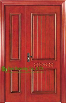 China Soundproof Timber Veneer Wood Front Door Manufacture, Modern Composited Timber Door Design for sale