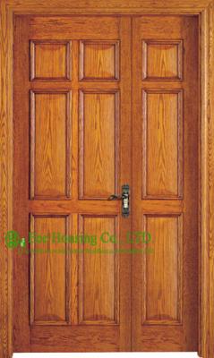 China Soundproof Timber Veneer Wood Front Door Manufacture, Modern Composited Timber Door Design for sale