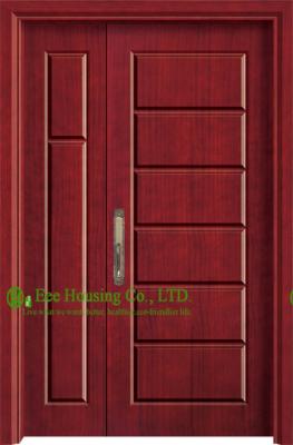 China Soundproof Timber Veneer Wood Front Door Manufacture, Modern Composited Timber Door Design for sale