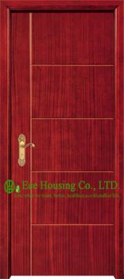 China Soundproof & Smooth Surface Timber Veneer Wood Front Door Price, Solid Composite Wood Door for sale