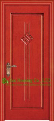 China MDF Timber Veneer Single Door For Residential Project ,Mdf Veneer Room Door for sale