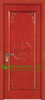 China Paint Colors Walnut Timber Veneer Single Door For Residential Project ,Villa Wooden Door for sale