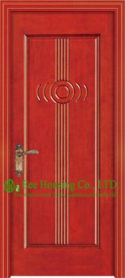 China Paint Colors Walnut Timber Veneer Single Door For Residential Project ,Villa Wooden Door for sale
