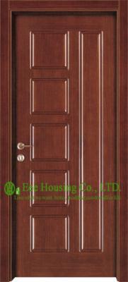 China Luxury Mahogany Timber Veneer Single Door For House, Solid Core Wooden Door /Single door for sale