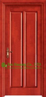 China Luxury Teak Timber Veneer Single Door For Hotel, Newly Solid Core European Style Door for sale