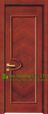 China Luxury Simple & Morden Timber Veneer Single Door,Good Quality Hotel Wooden Door With Frame for sale