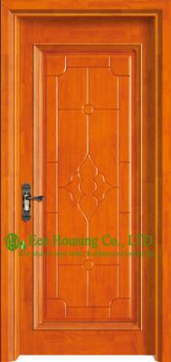 China Luxury Simple & Morden Timber Veneer Single Door,Good Quality Hotel Wooden Door With Frame for sale