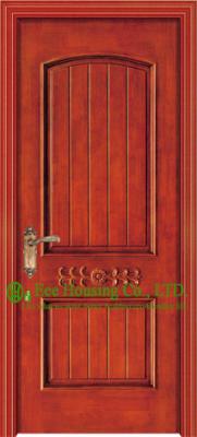 China Main Entrance Wooden Double/Single Doors,Luxury Simple & Morden Timber Veneer Single Door for sale