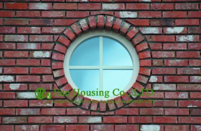 China White Color UPVC Round Fixed Windows For Residential Home, With 10.38mm laminated glass for sale