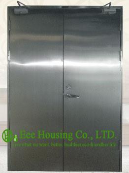 China Customized Double-leaf Stainless steel fire rated emergency exit door Manufactuer In China for sale