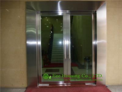 China Custom designed Fire Break Door, 304 Stainless Steel Doors And Frame With Glass Lites for sale
