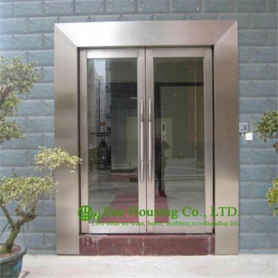 China Shopping Mall  Stainless Steel Glass Door,Flush Stainless Steel Doors &Frames With Glass for sale