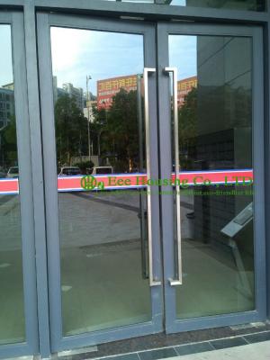 China Commercial Aluminum Window & Door with door closer, automatic closed aluminum entry door for sale