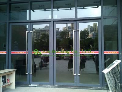 China Commercial Aluminum Window & Door with door closer, automatic closed aluminum entry door for sale