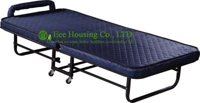China 9cm mattress Beds for Hotel guest room single size roll away folding hotel extra bed for sale