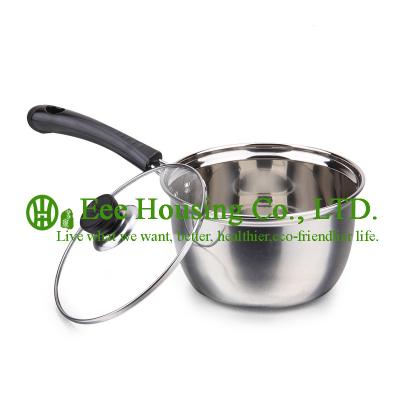 China stainless steel cookware manufactuer in China, kitchenware for sale, fry pan, soup pot and milk pot for sale