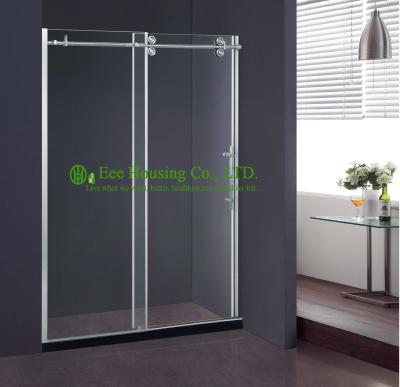 China Showe Room Whole Shower 304 stainless steel Complete Square Cheap Shower Straight 8/10Mm Glass Door With Glass Door for sale