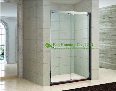China Shower room In-line two sliding shower cabin,hanging rollers shower door,Stainless Steel Glass shower units sale for sale