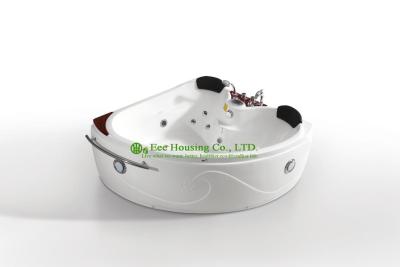 China massage bathtub environmental suite 2 person acrylic bathtub with led light,fancy shape free standing whirlpool Jacuzzi for sale