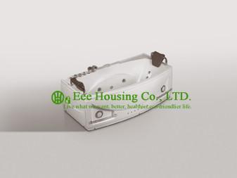 China massage bathtub acrylic square outdoor bathtub with jets,free standing whirlpool Jacuzzi,small bathtub shower combos for sale