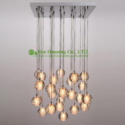 China Beautiful Color Crystal Sphere Lamp Led Bulb Lighting Pendant Light for sale
