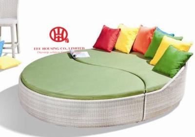 China living room furniture balcony furniture rattan leisure sofa bed for sale